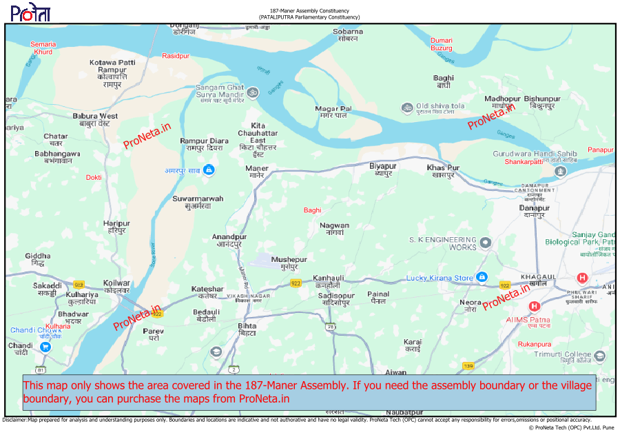 Maner Assembly Constituency, Bihar- 187
