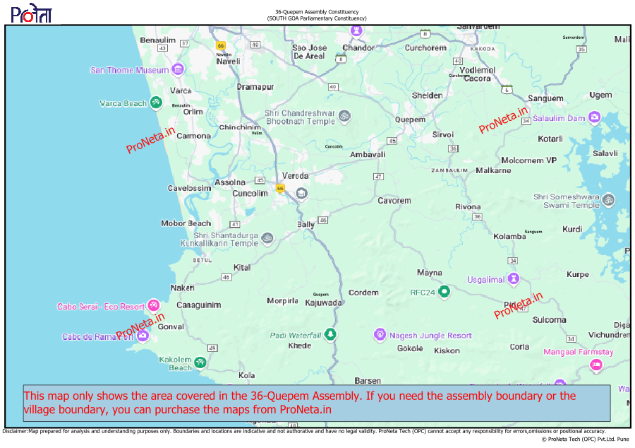 Quepem Assembly Constituency, Goa- 036