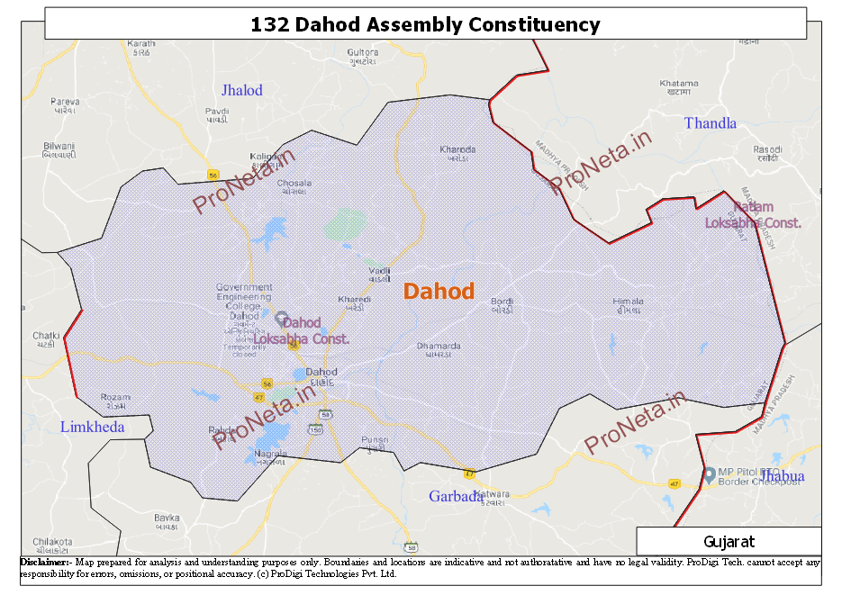 Dahod Assembly Constituency, Gujarat- 132