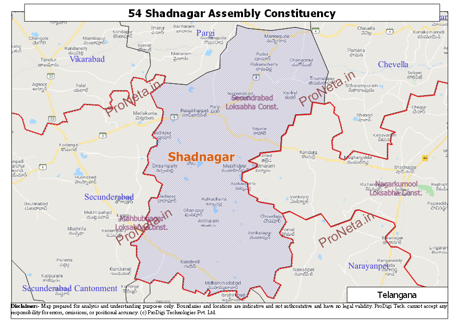 Shadnagar Assembly Constituency, Telangana- 084