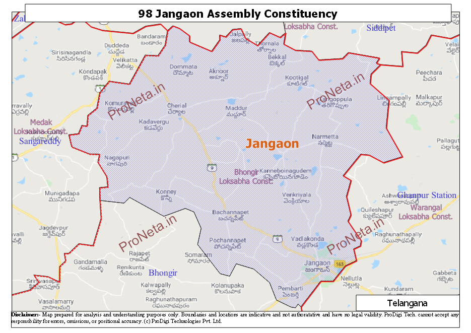 Jangaon Assembly Constituency, Telangana- 098